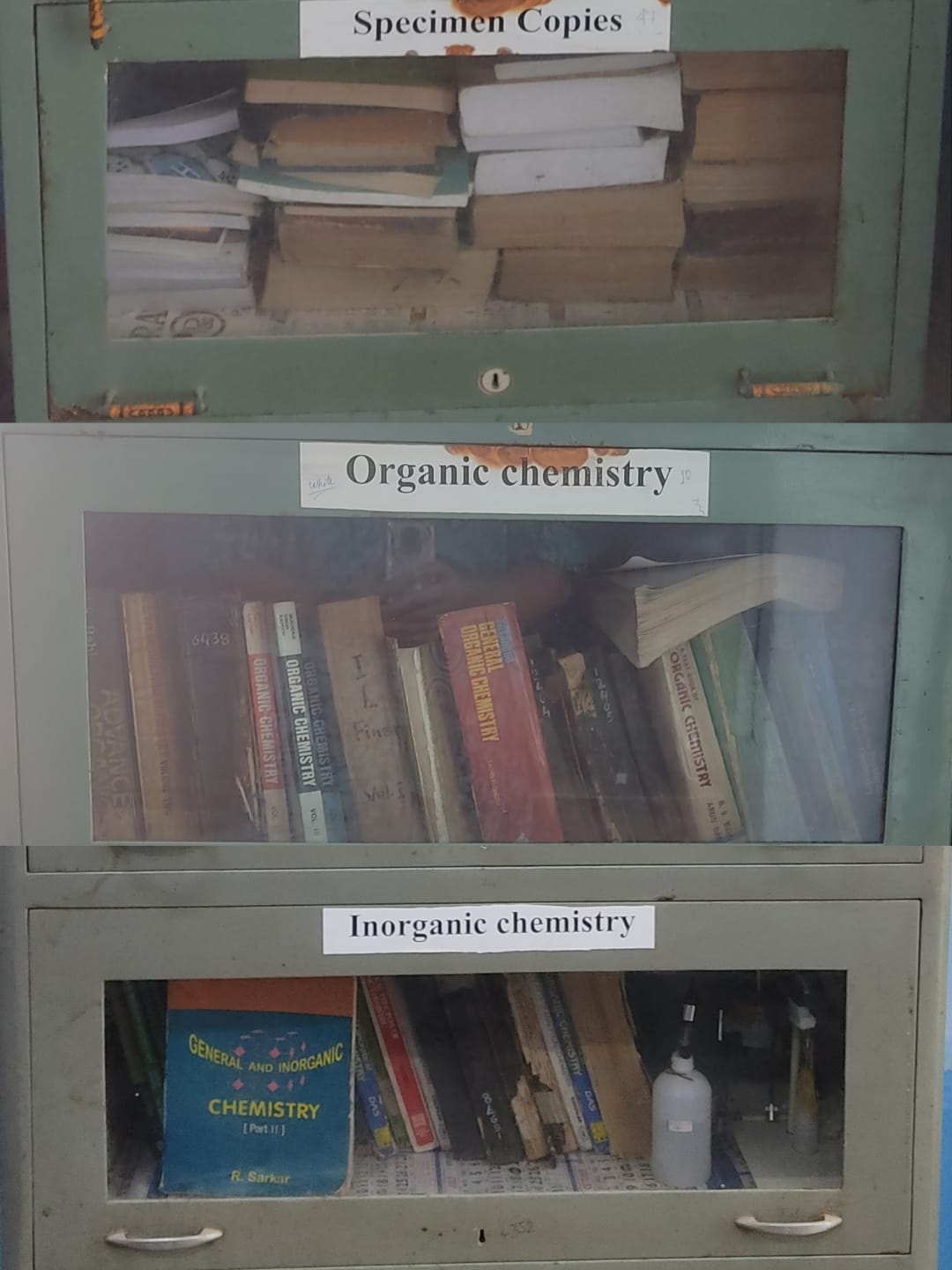Department Library : Department of Chemistry
